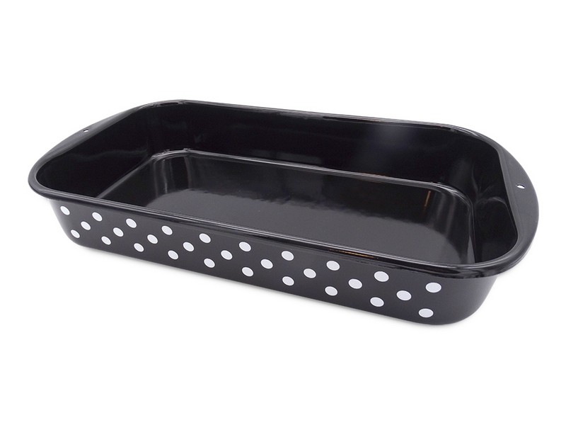 Pekač črn z belimi pikami - Spletna trgovina s slovensko posodo - EMO ETT